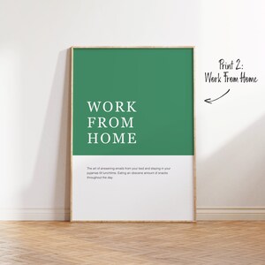 Office Definition Print Set | Home Office Wall Art & Decor, Email ...