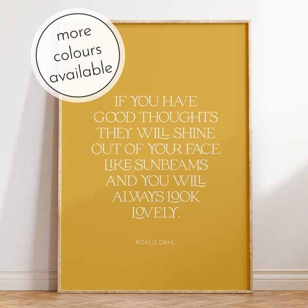 Roald Dahl Quote - Etsy UK