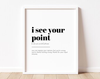 I See Your Point - Etsy UK