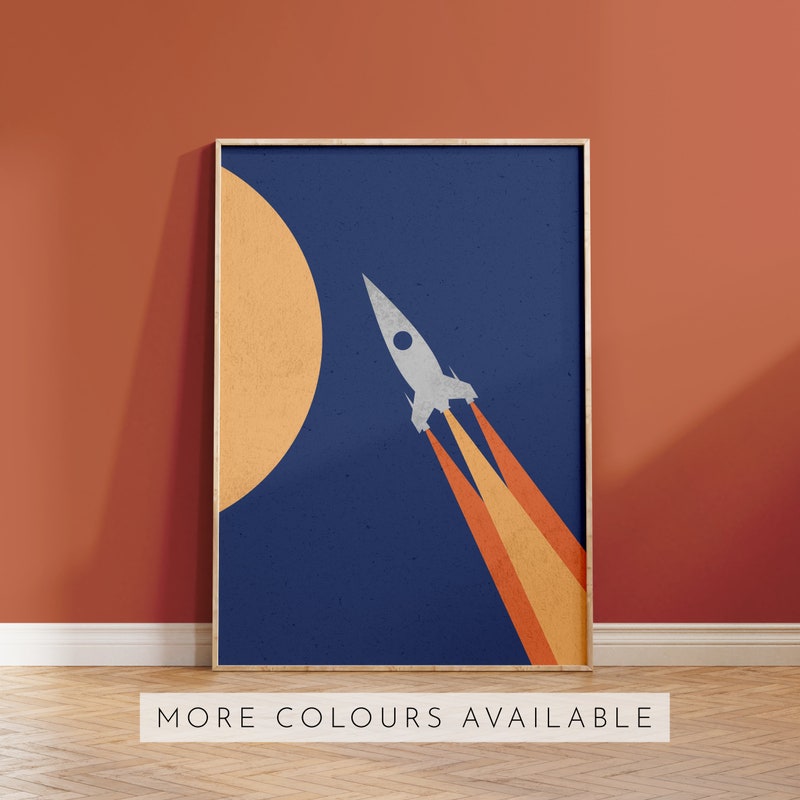 Rocket Ship Pop Art - Etsy UK