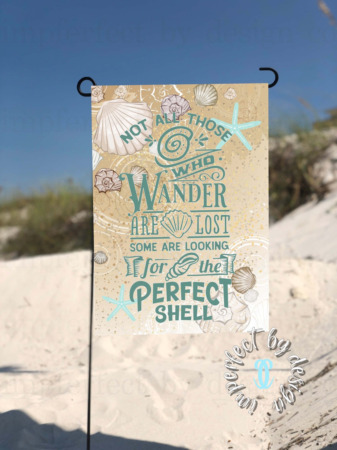 Costal Garden Flag, Beach House Yard Flag, Costal Aesthetic Décor ...