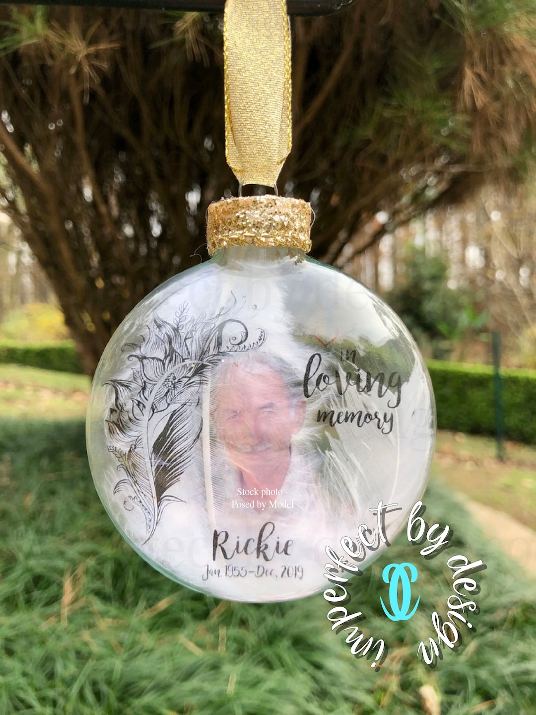 Memorial Ornament, Personalized Memorial Ornament With Photo and ...