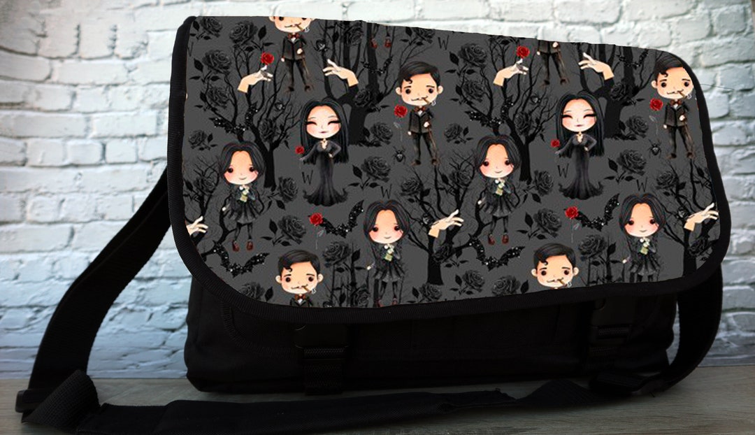 Addams Family Bag for Girls Back for School, Wednesday Messenger Bag ...