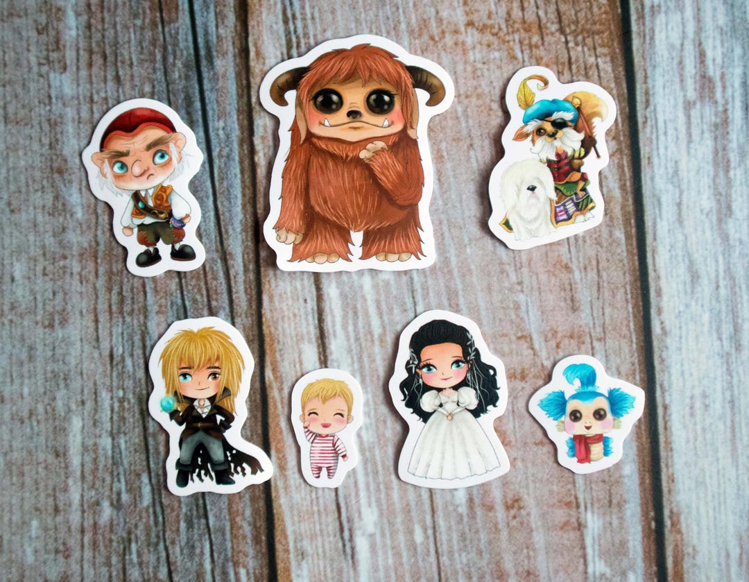 Labyrinth Sticker Pack, Ludo Stickers Pack, Jareth and Sarah Stickers ...