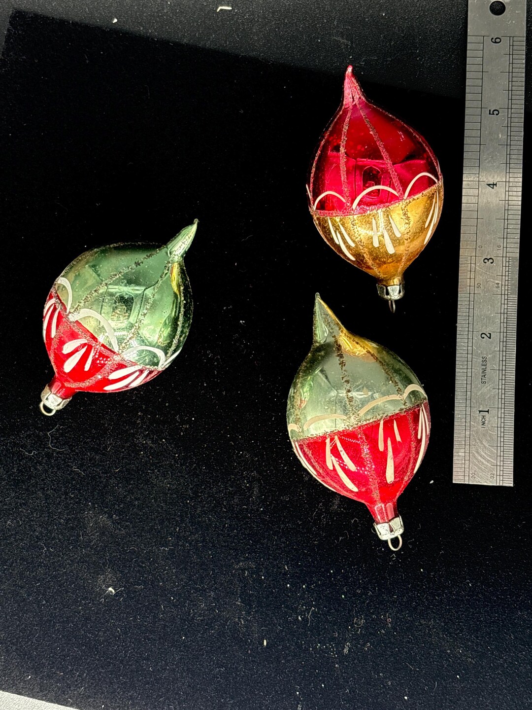 Hand Painted Teardrop Mercury Christmas Ornaments 3” - Etsy
