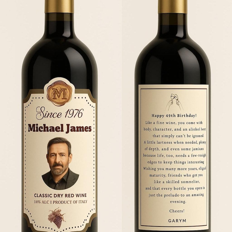 Personalized Wine Labels - Etsy UK