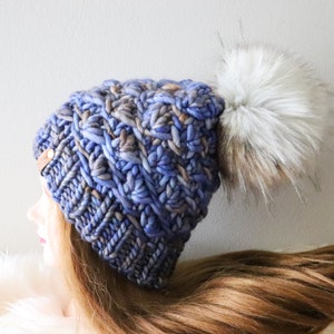 PATTERN - the Scallop Shell Beanie - DIGITAL DOWNLOAD, Knitted Beanie ...
