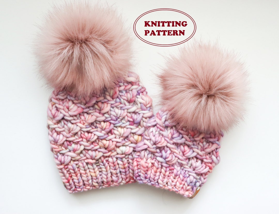 PATTERN - the Scallop Shell Beanie - DIGITAL DOWNLOAD, Knitted Beanie ...