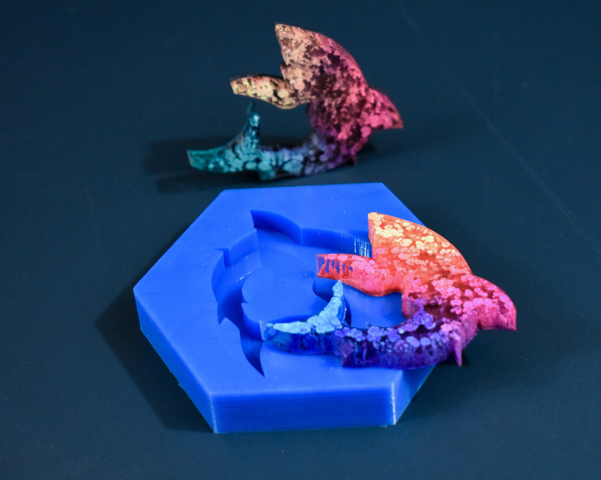 Mini Shark Silicone Mold Shiny Mould for Resin and Pendants | Etsy