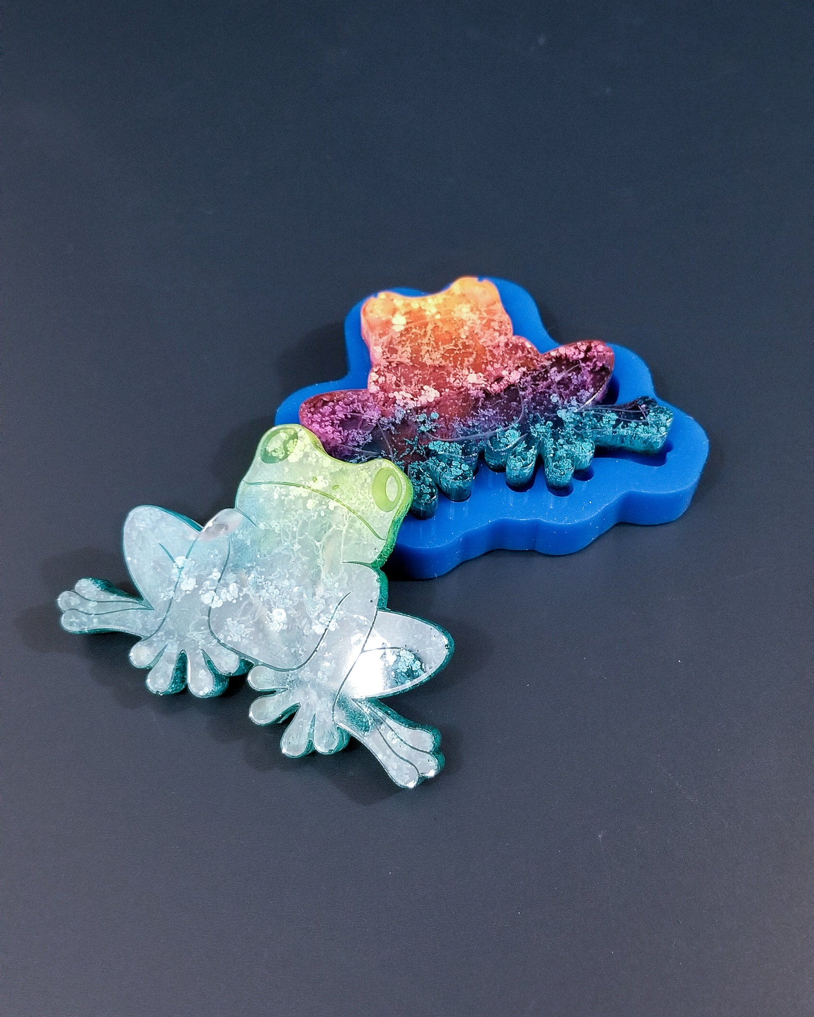 Mini Frog Silicone Mold Shiny Mould for Resin and Concrete | Etsy