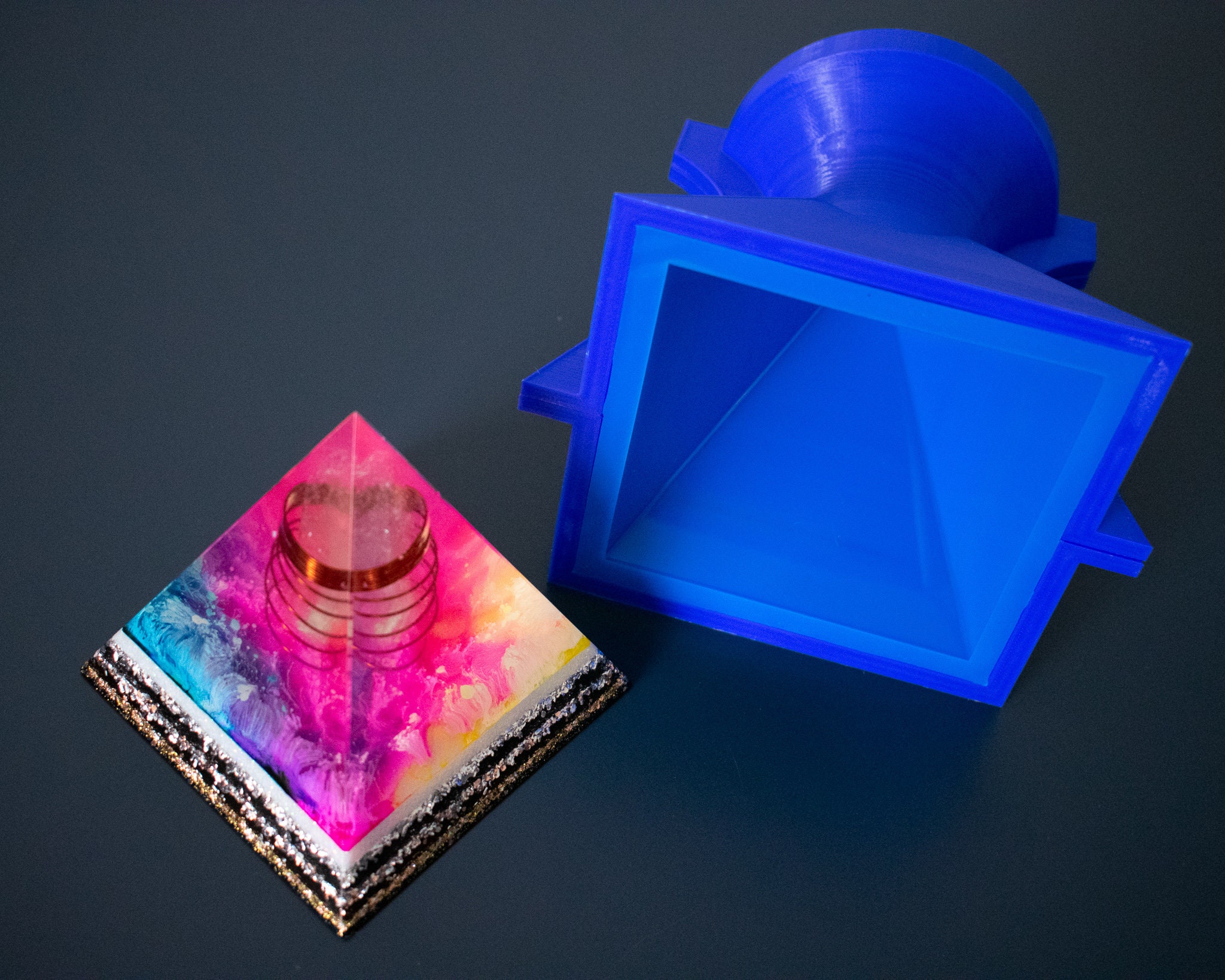 Pyramid Silicone Mold Shiny Mould for Resin and Concrete - Etsy