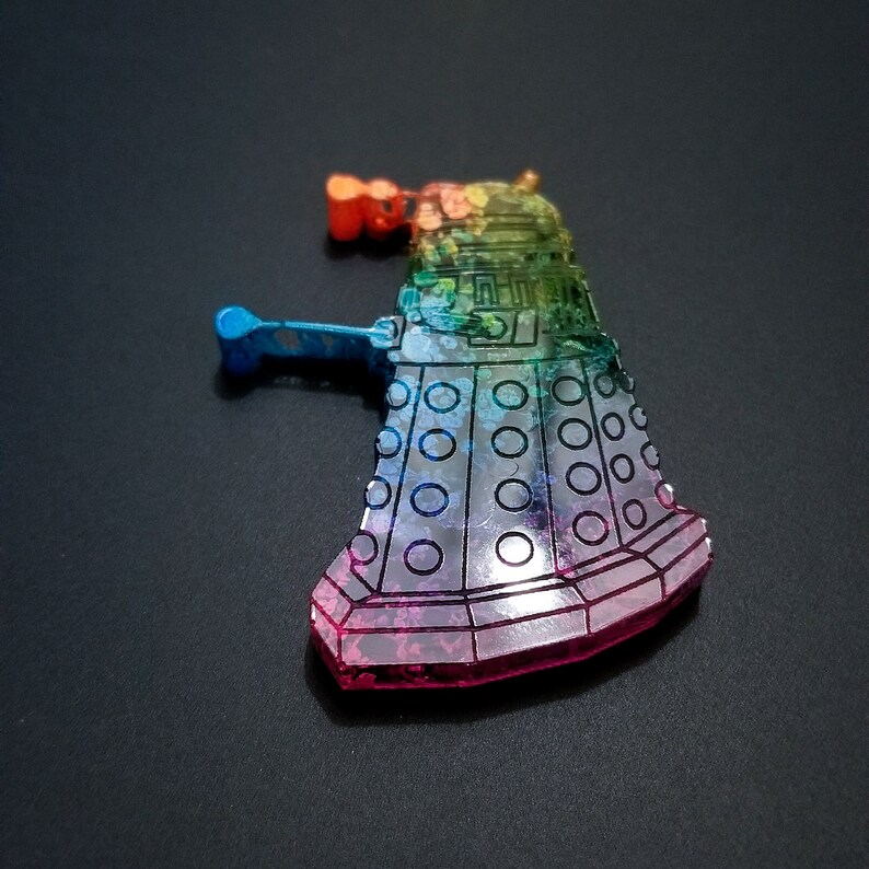 Mini Dalek Silicone Mold Shiny Mould for Resin and Pendants - Etsy