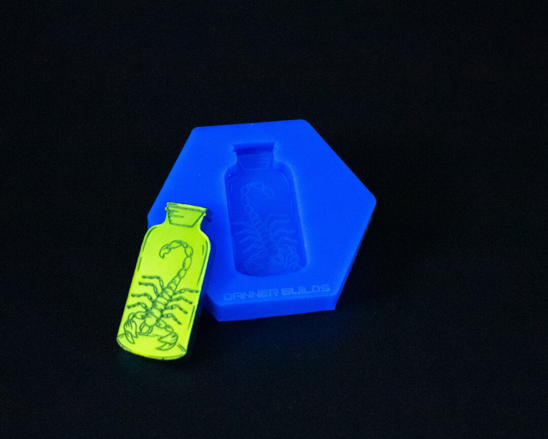 Mini Scorpion Jar Silicone Mold Shiny Mould for Resin and Concrete ...