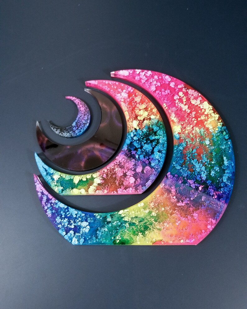 Crescent Moon Silicone Mold Shiny Mould for Resin and Concrete | Etsy