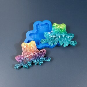 Mini Frog Silicone Mold Shiny Mould for Resin and Concrete Crafting ...