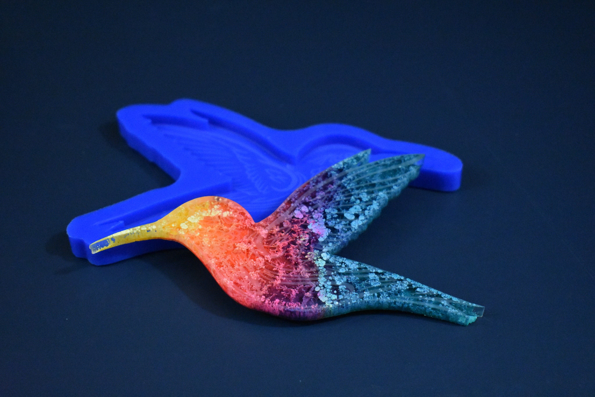 Hummingbird Silicone Mold Shiny Mould for Resin and Concrete | Etsy