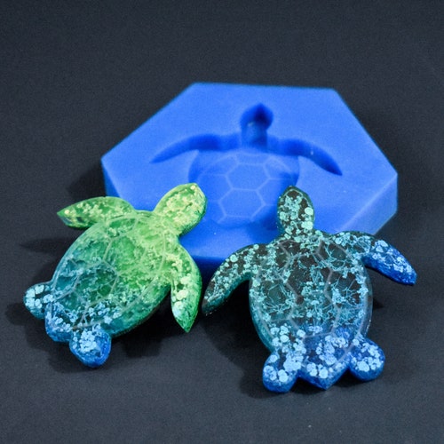 Turtle Etched Silicone Mold Shiny Mould for Resin and Concrete - Etsy