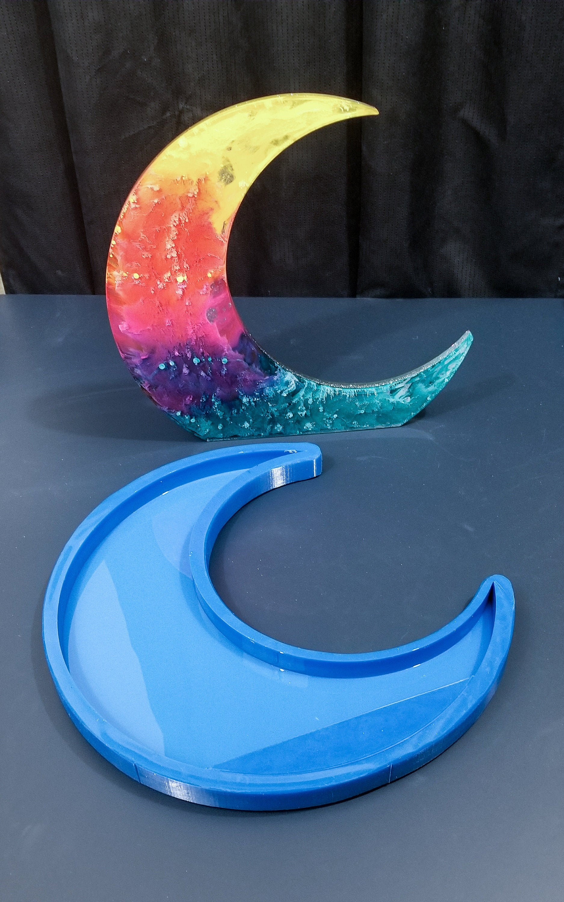 Crescent Moon Silicone Mold Shiny Mould for Resin and Concrete | Etsy