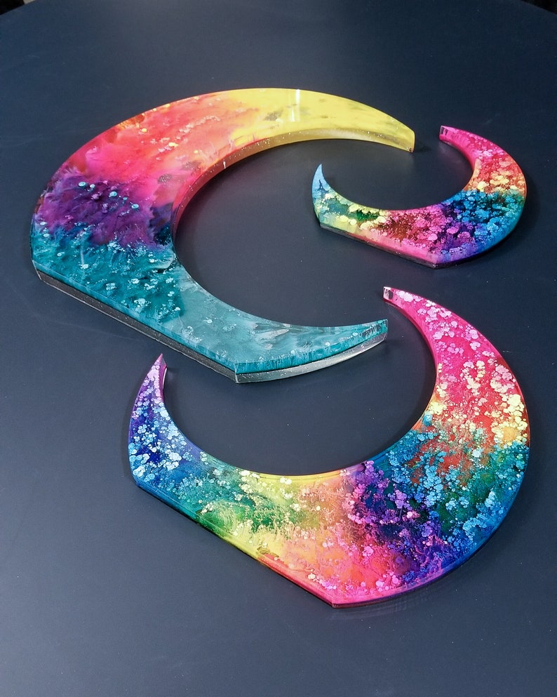 Crescent Moon Silicone Mold Shiny Mould for Resin and Concrete - Etsy