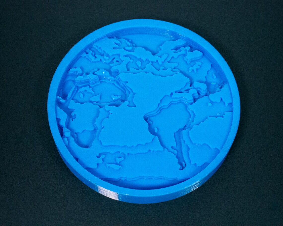 Earth Layered 3D Silicone Mold Shiny Mould for Resin and - Etsy
