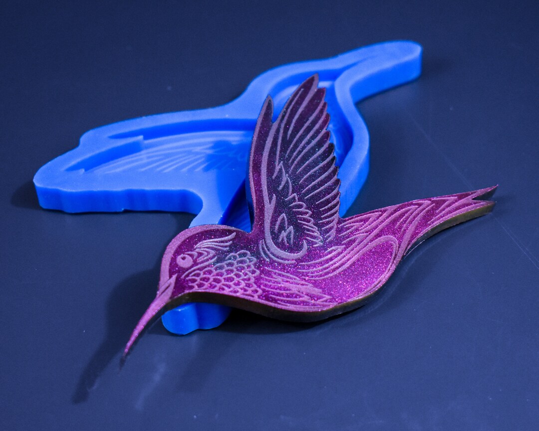 Hummingbird Silicone Mold Shiny Mould for Resin and Concrete Crafting ...