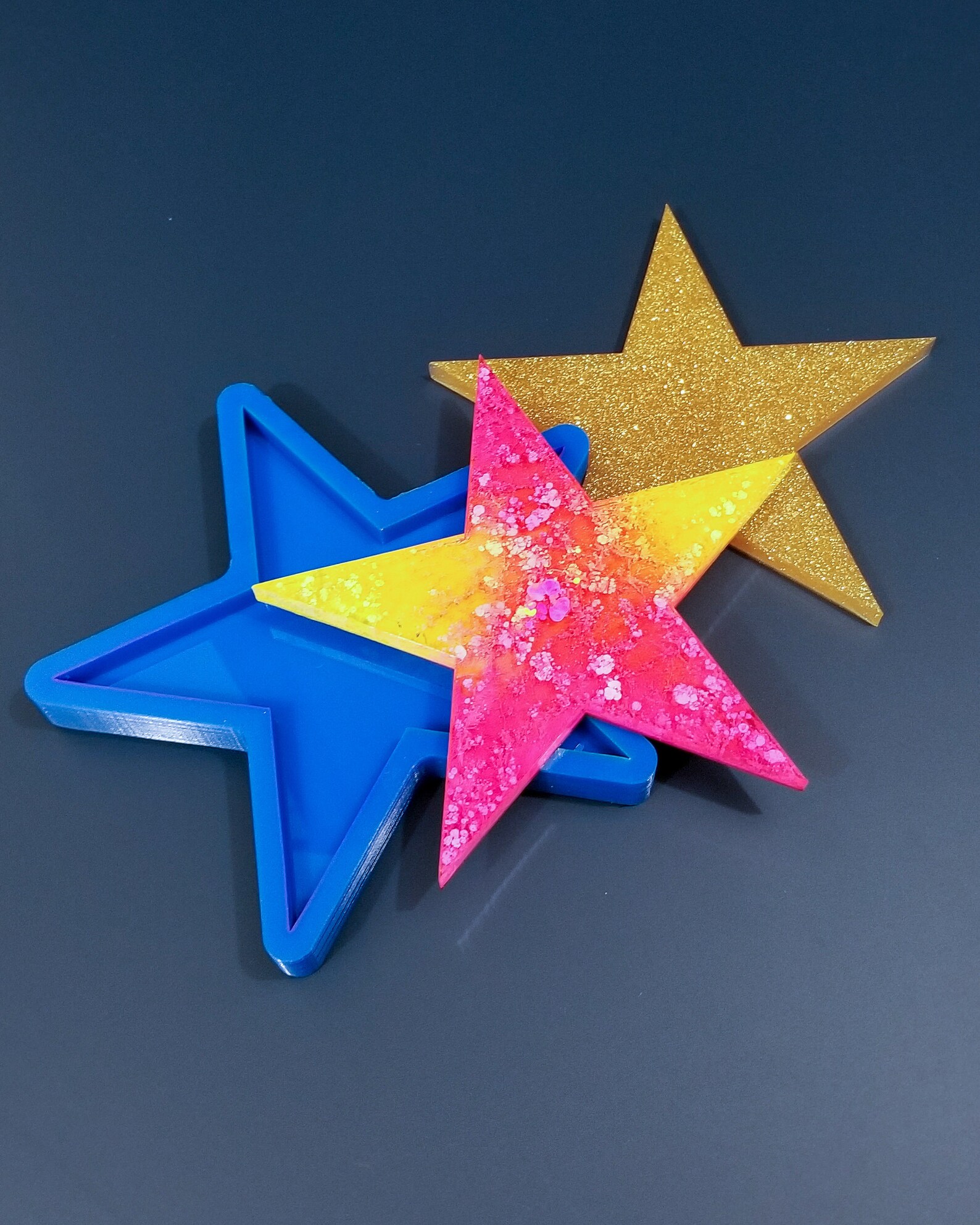 Star Silicone Mold Shiny Mould for Resin and Concrete Crafting | Etsy