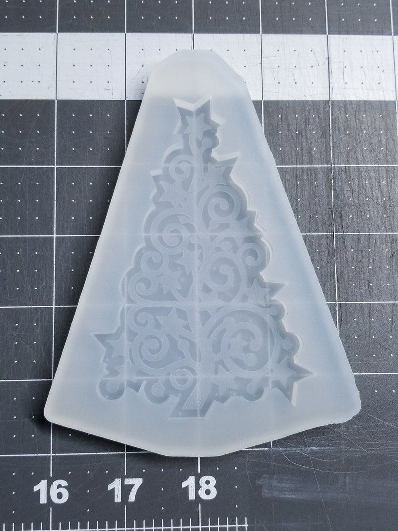 Etched Christmas Tree Silicone Mold Shiny Mould for Resin and | Etsy