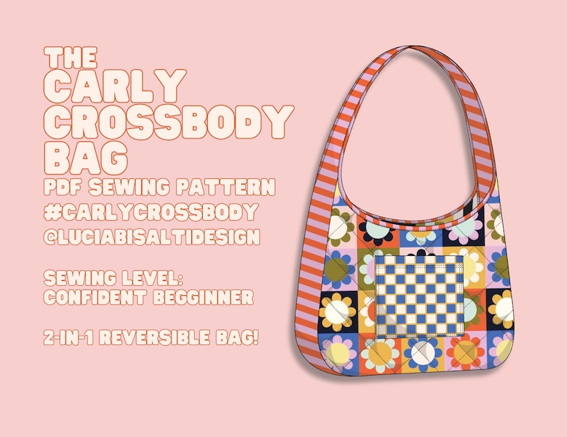 Carly Crossbody Bag PDF Sewing Pattern Instant PDF Digital Download - Etsy