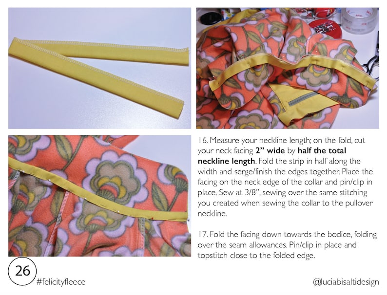 Felicity Fleece PDF Sewing Pattern Jacket Pullover Cozy - Etsy