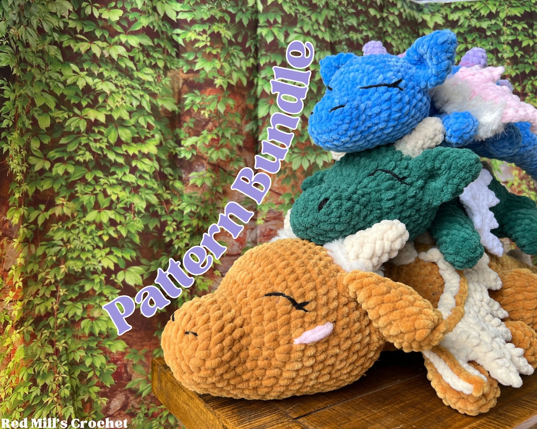 BUNDLE Baby Dragons Crochet Patterns - Etsy