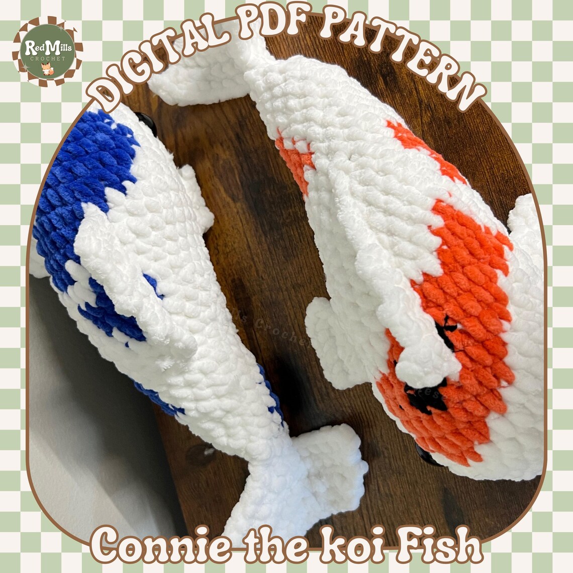 Connie the Koi Fish Crochet Pattern - Etsy
