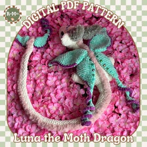 Luna the Moth Dragon Official Digital Crochet Pattern - Etsy