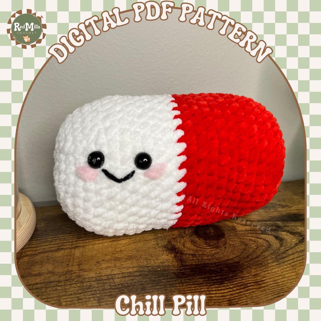 Chill Pill Crochet Pattern - Etsy