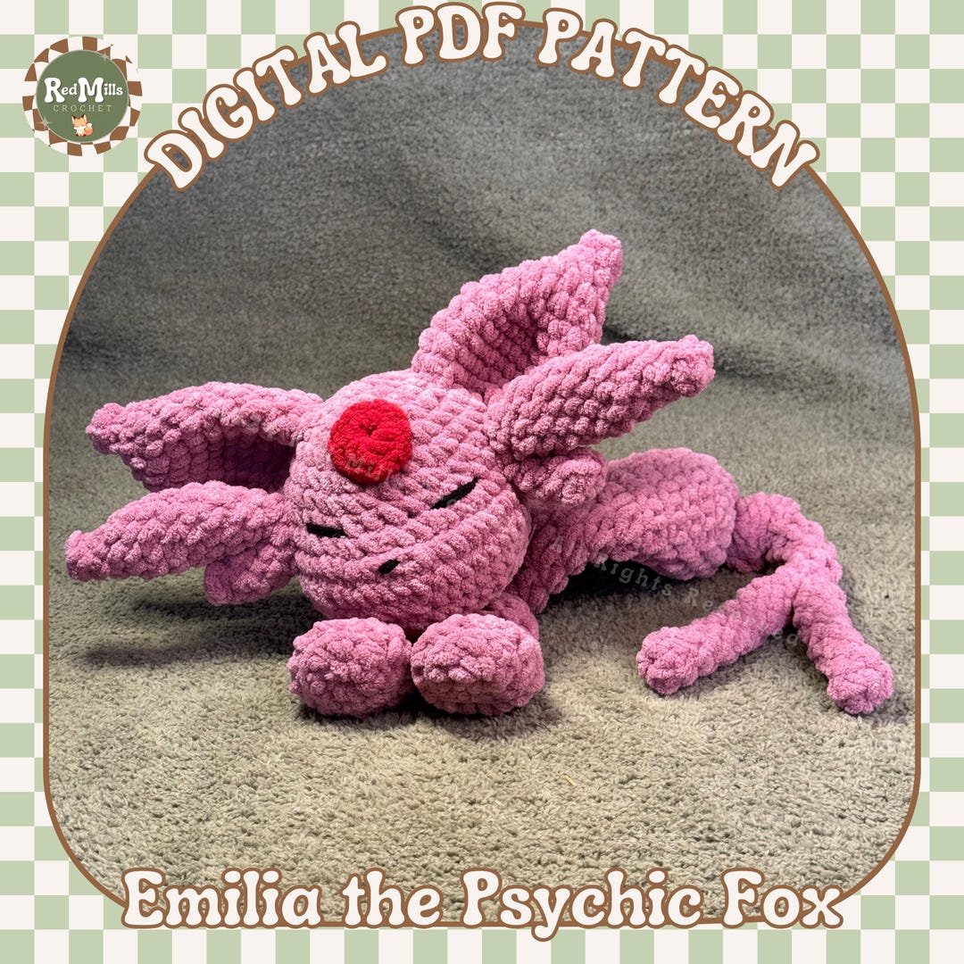Emilia the Psychic Fox Snuggler Digital Pattern - Etsy