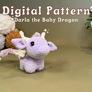 Darla the Baby Dragon OFFICIAL Pattern - Etsy
