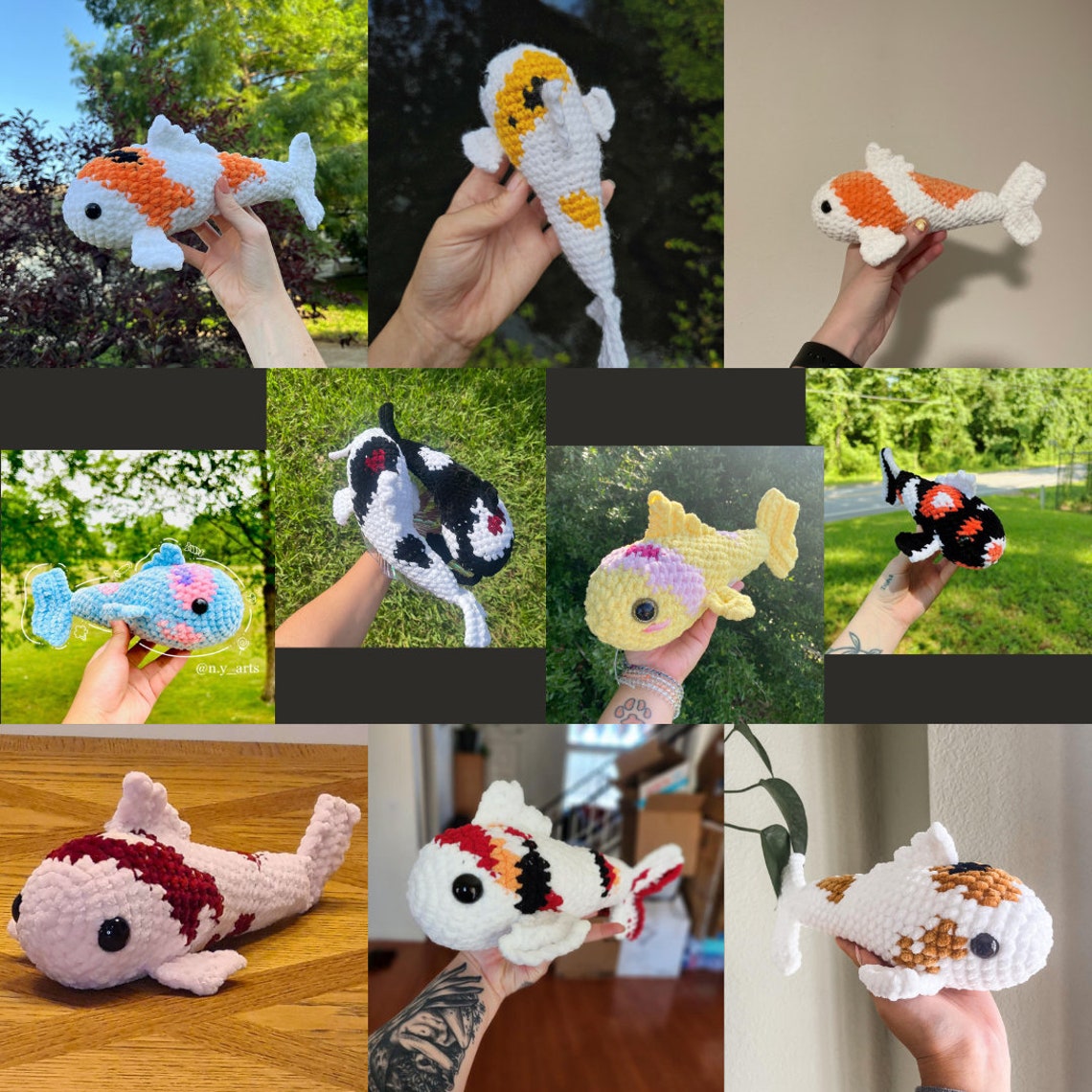 Connie the Koi Fish Crochet Pattern - Etsy