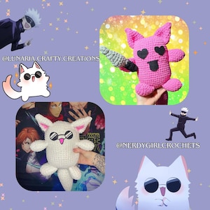 Gojo Cat Crochet Pattern - Etsy