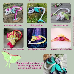 Luna the Moth Dragon Official Digital Crochet Pattern - Etsy