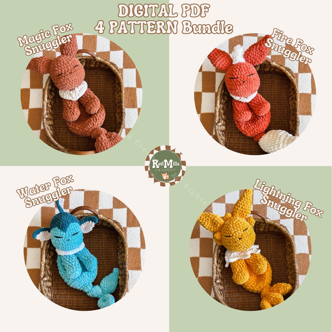 Evolution of Fox Snugglers Pack 1 Digital Pattern Bundle - Etsy