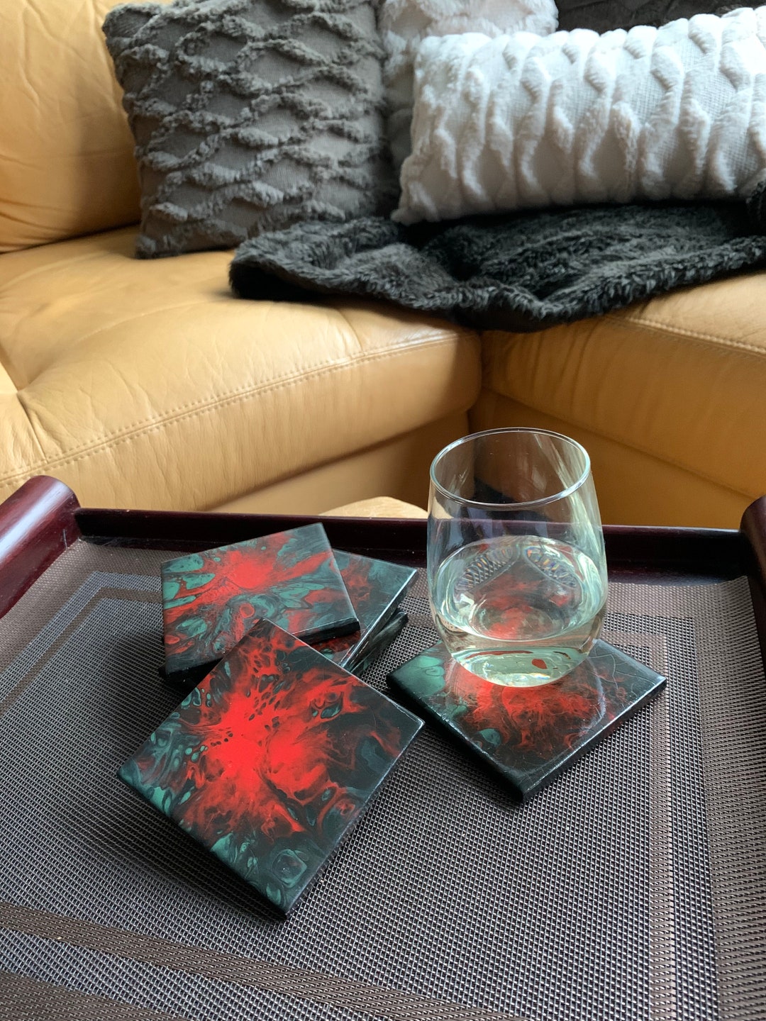 6 Coaster Set - Etsy