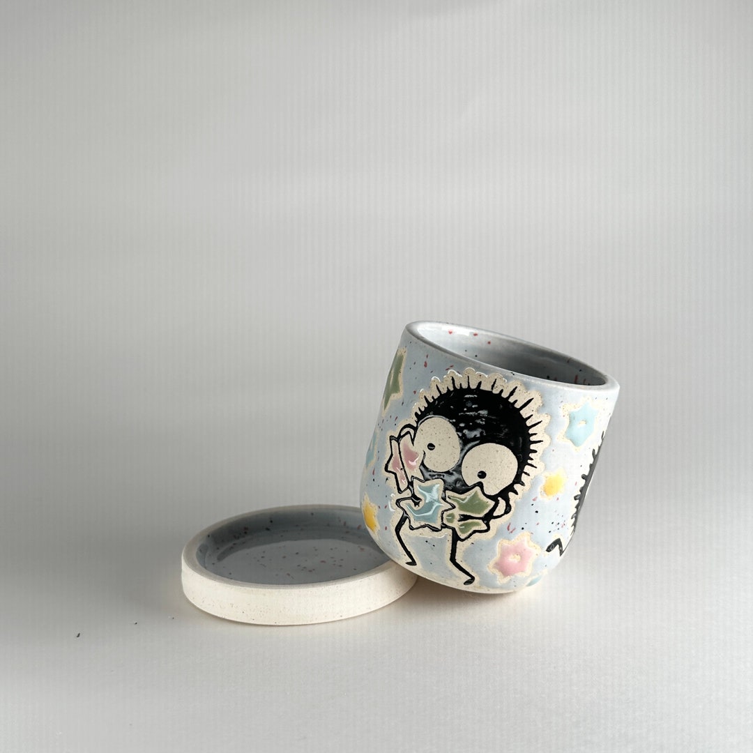 Mini Soot Sprite Planter Speckled Blue - Etsy