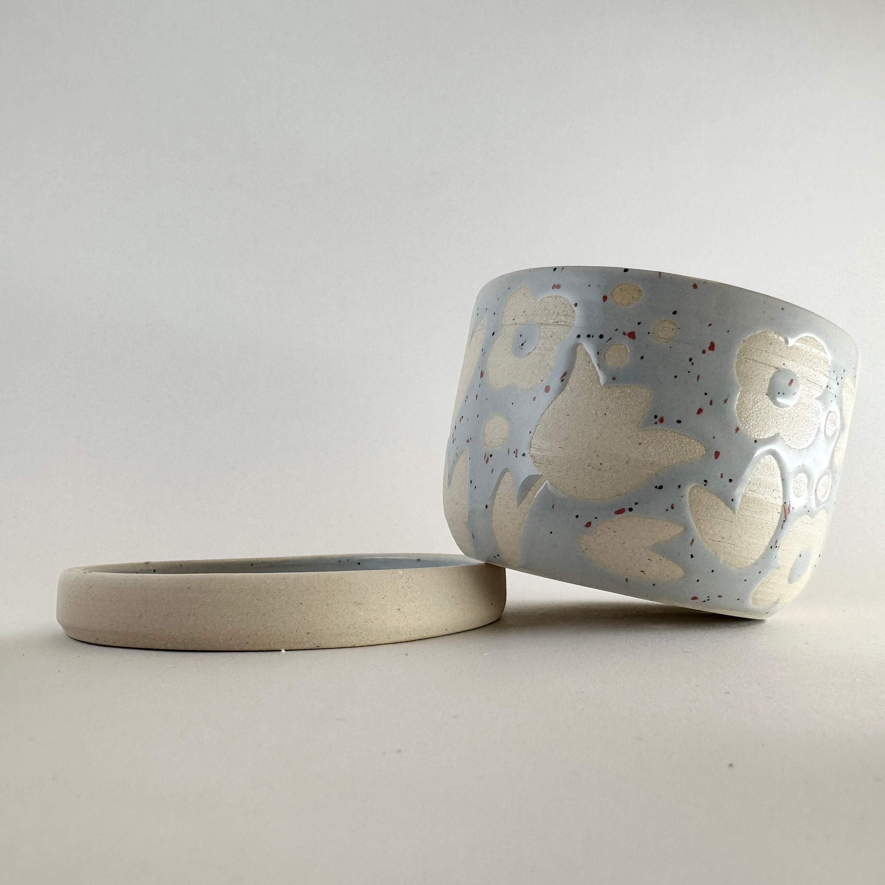 Medium Dusty Blue Petal Planter - Etsy