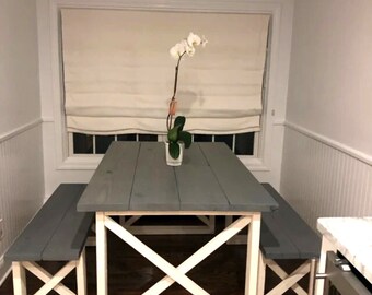 Cross Brace Table - Etsy