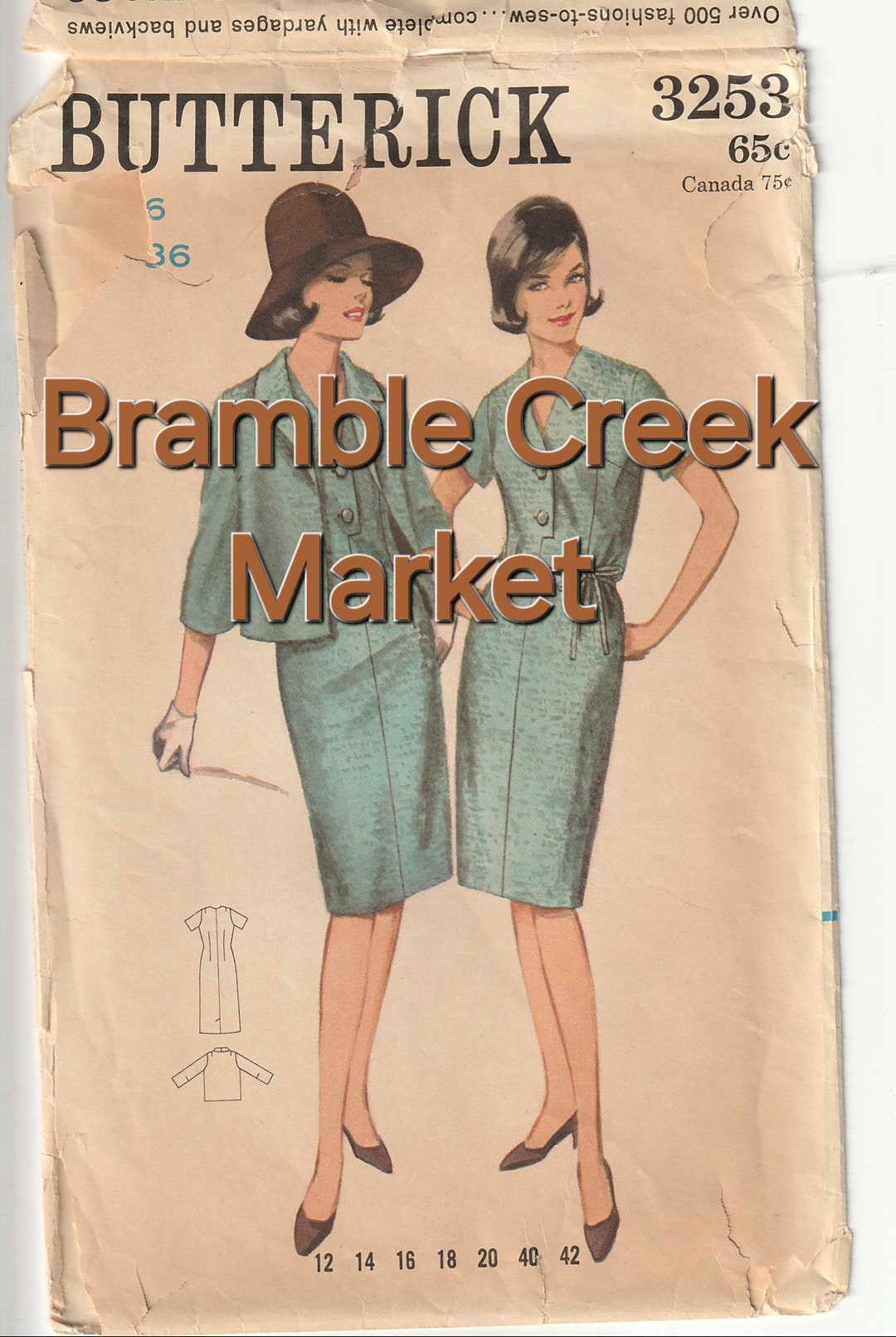 Digital Vintage Sewing Pattern Printable 2 - Etsy