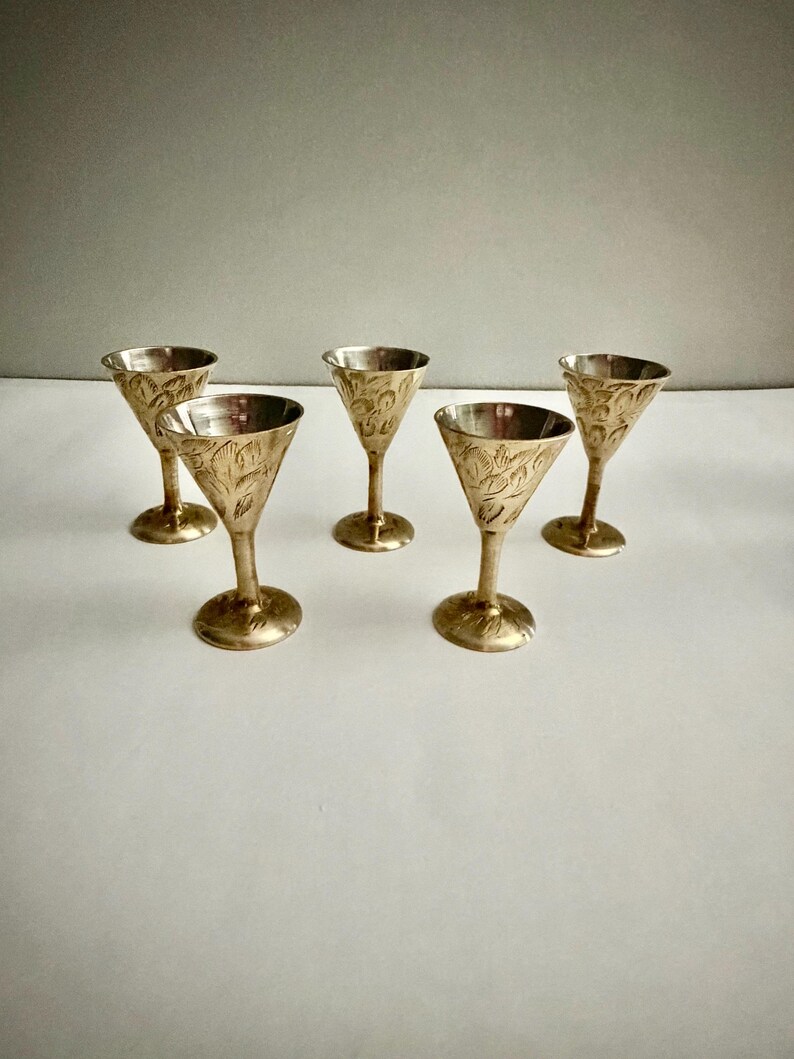 Vintage Brass Dallah Set, USAF Wheelus Air Base Presentation, Engraved ...