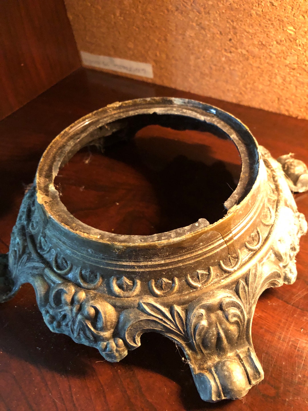 Vintage Metal Lamp Base 6” X 6” X 2” - Etsy