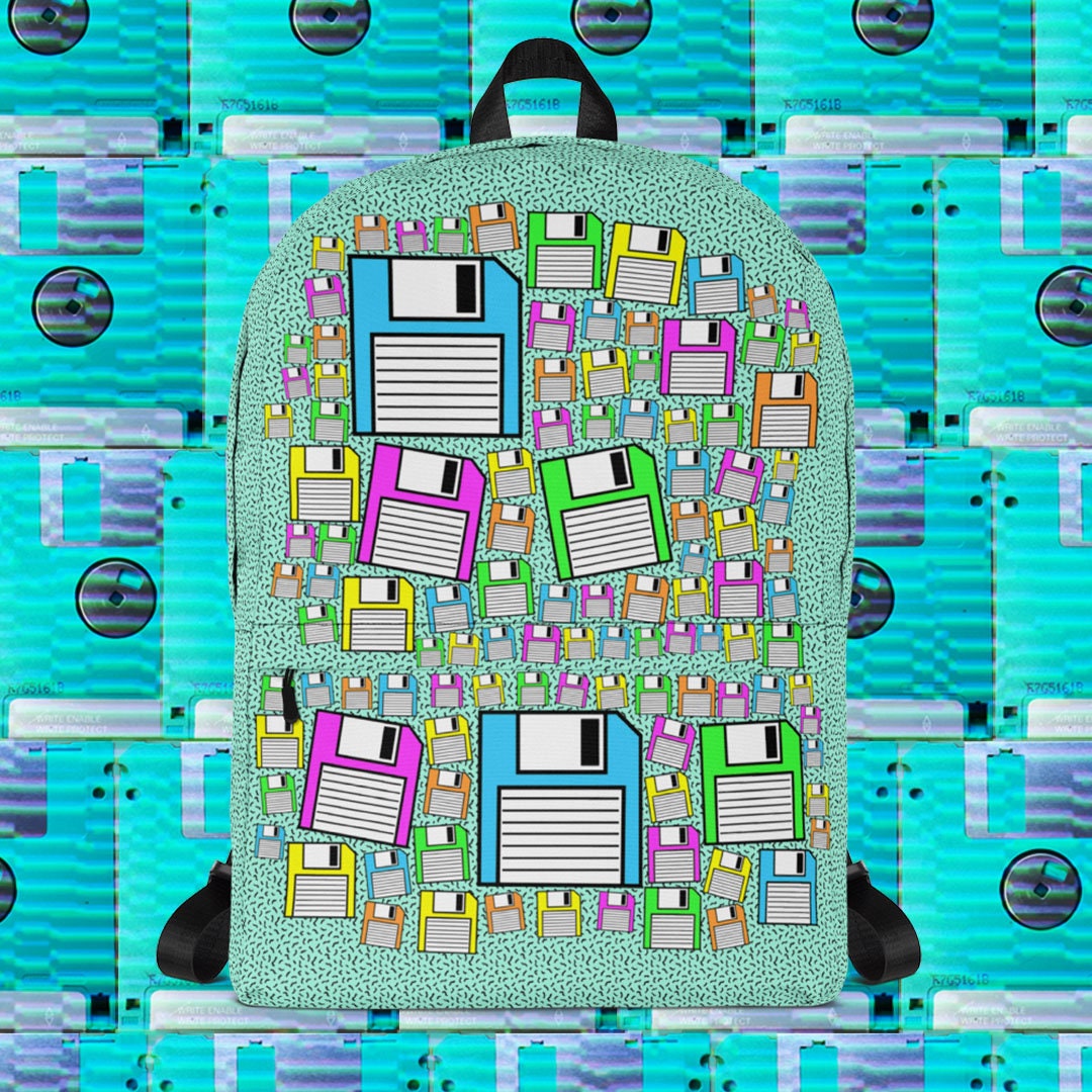Floppy Disk Backpack the High Score - Etsy