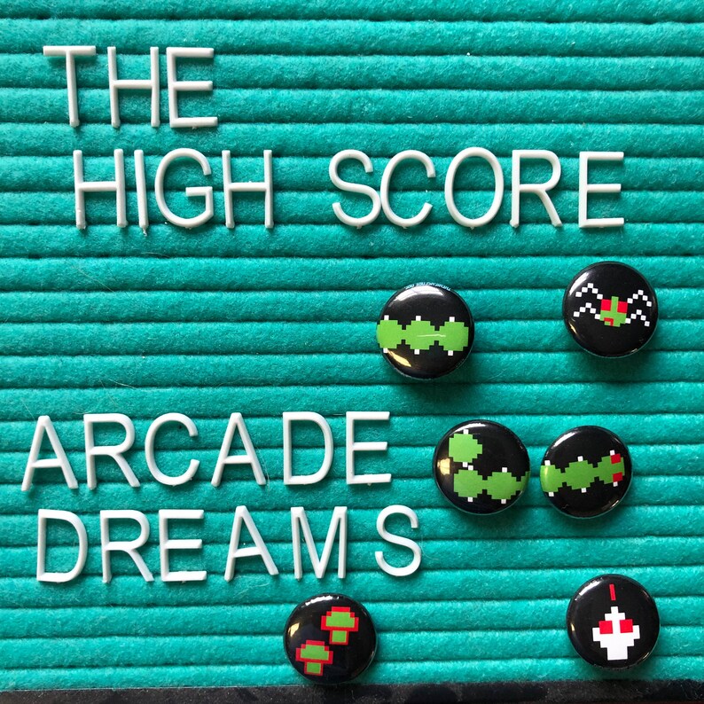 Centipede Video Game Arcade Button Badge Pin Pinback Set the - Etsy