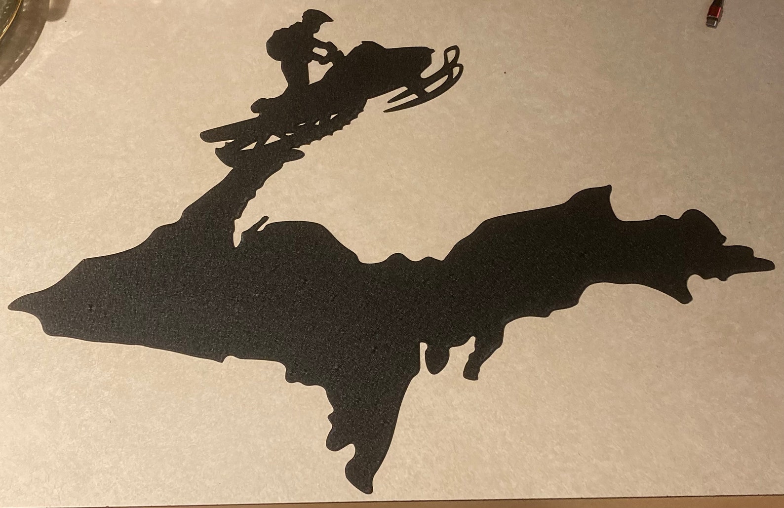 Michigan’s U.P Snowmobile/ Upper Peninsula Snowmobile/metal Wall Sign ...