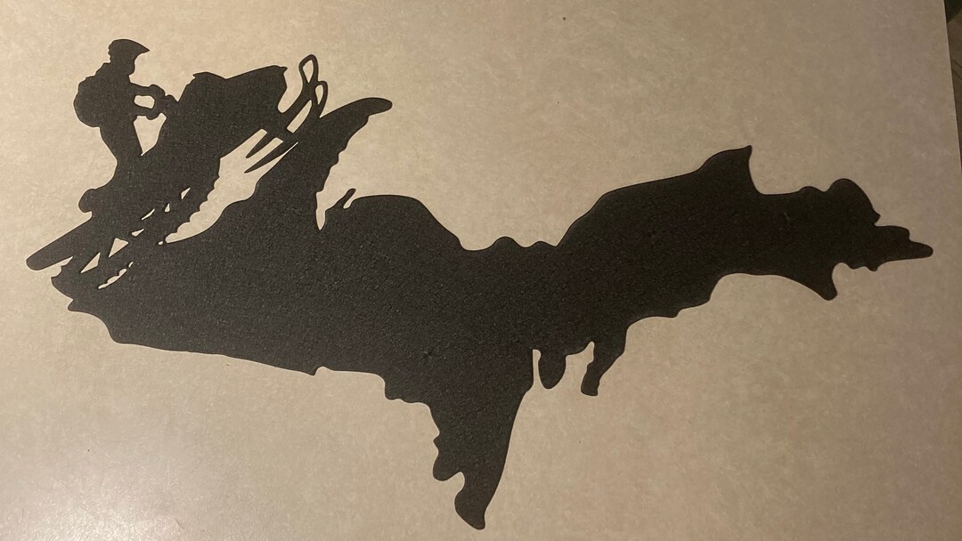 Michigan’s U.P Snowmobile/ Upper Peninsula Snowmobile/metal Wall Sign ...